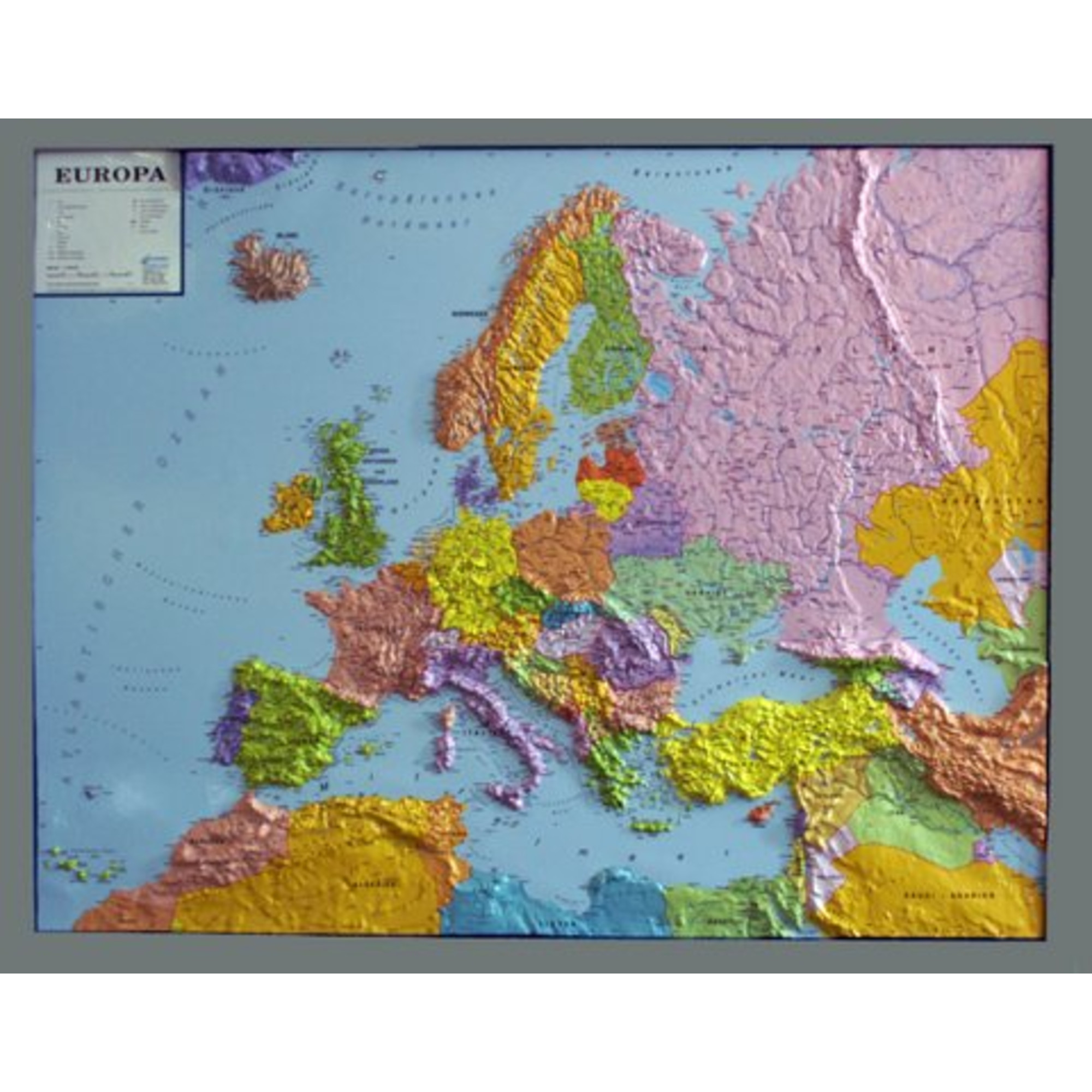 geo-institut Mapa de continente do os Mapa de relevo Europa Linha de ...